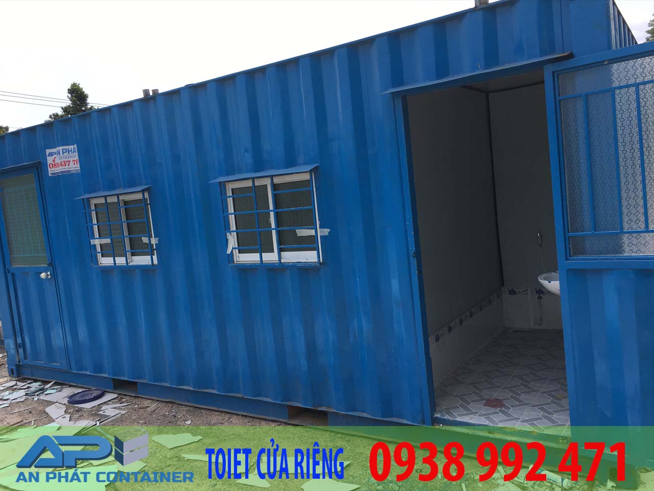 Cho Thuê Container Văn Phòng 20 Feet Có Toilet HCM